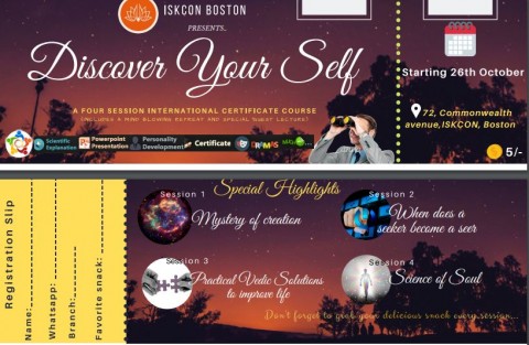 DYS Certificate Course | ISKCON Boston